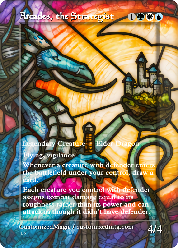 Stained Glass Elder Dragons | Magic The Gathering Proxy Cards